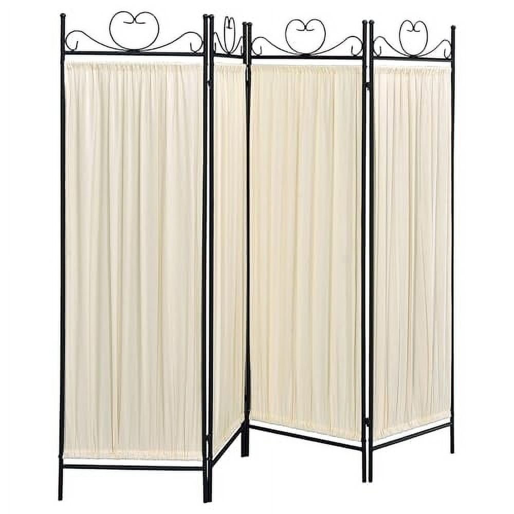 Coaster Home Furnishings 4-Panel Folding Screen, Beige and Black ...