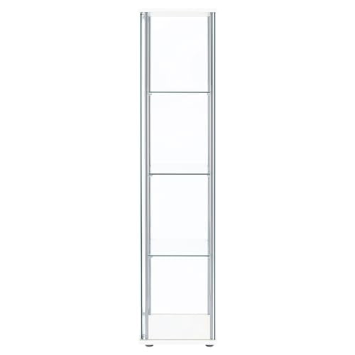 Coaster Home Furnishings Bellatrix 4-Shelf Clear Glass Curio Display ...