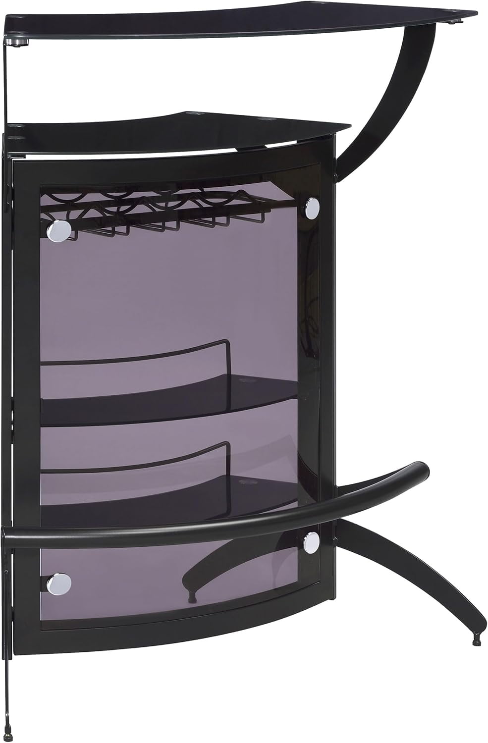 Coaster Home Furnishings - Dallas - Smoked Acrylic & Metal - 2-Shelf ...