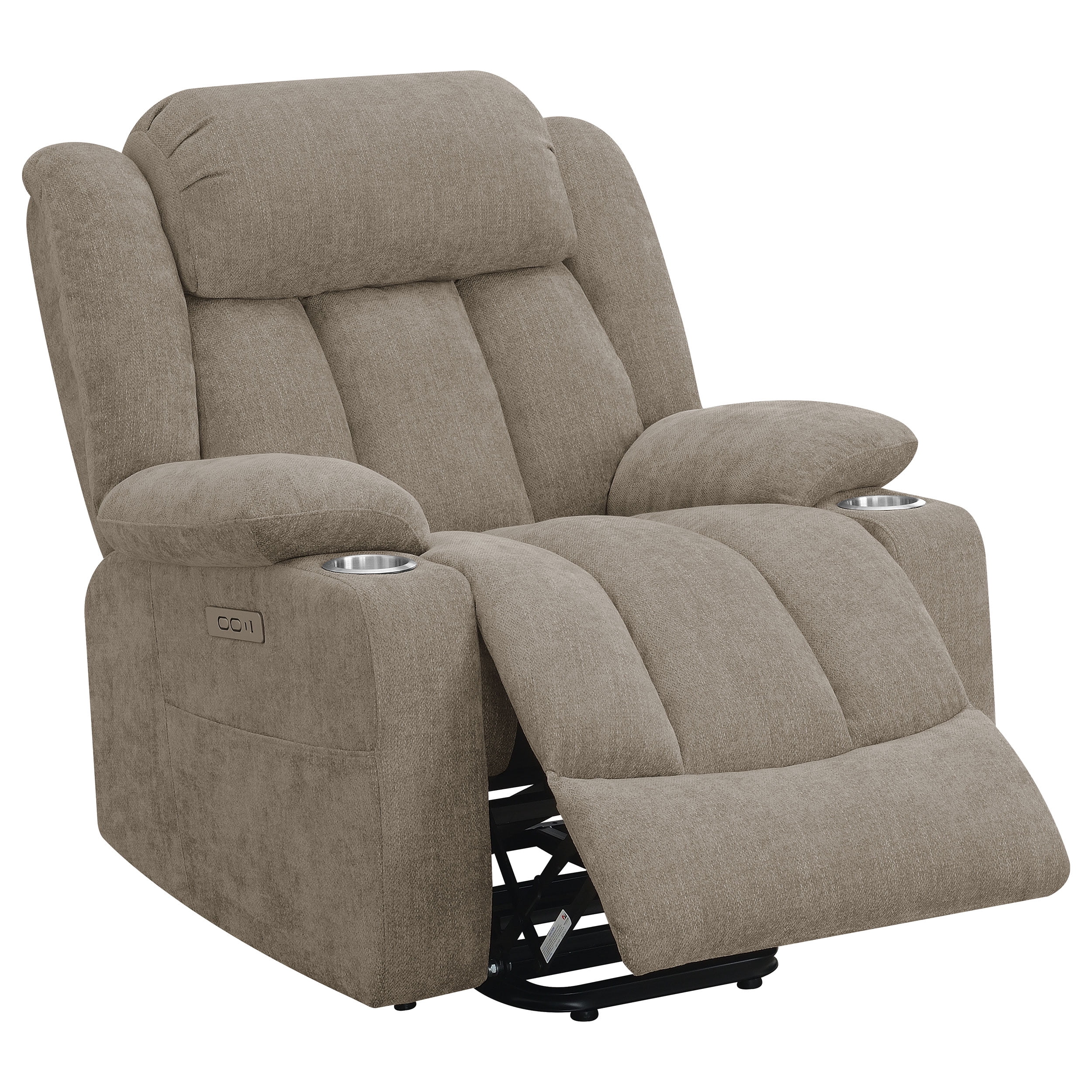 Houston Upholstered Power Lift Recliner Chair Camel - Walmart.com