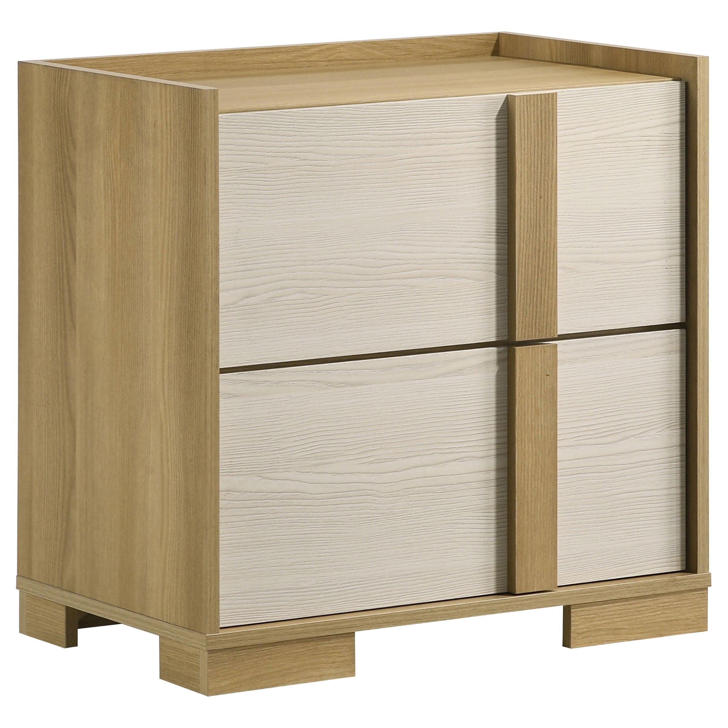 Hyland 2-drawer Nightstand Bedside Table Natural - Walmart.com