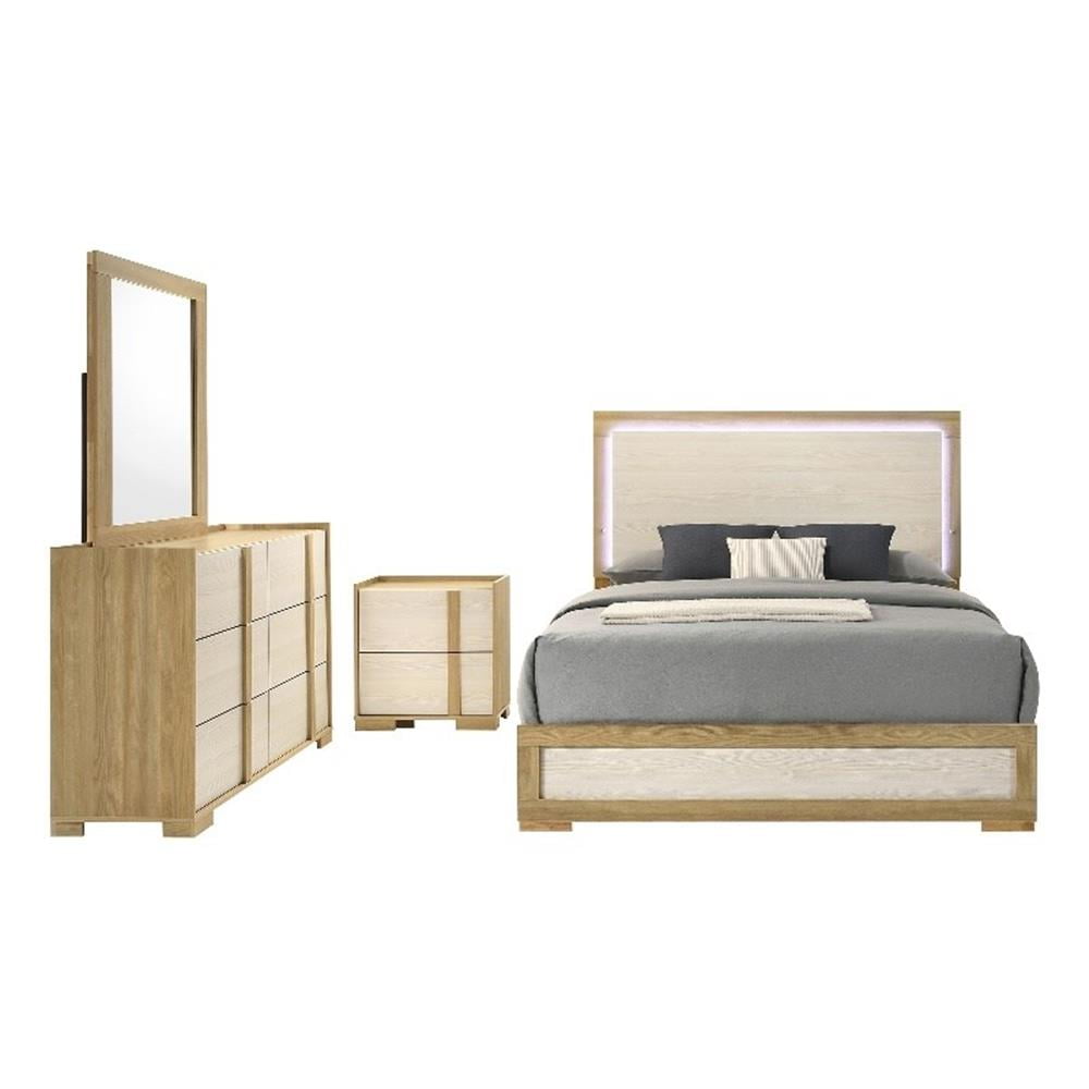 Hyland 4-piece Eastern King Bedroom Set Natural - Walmart.com