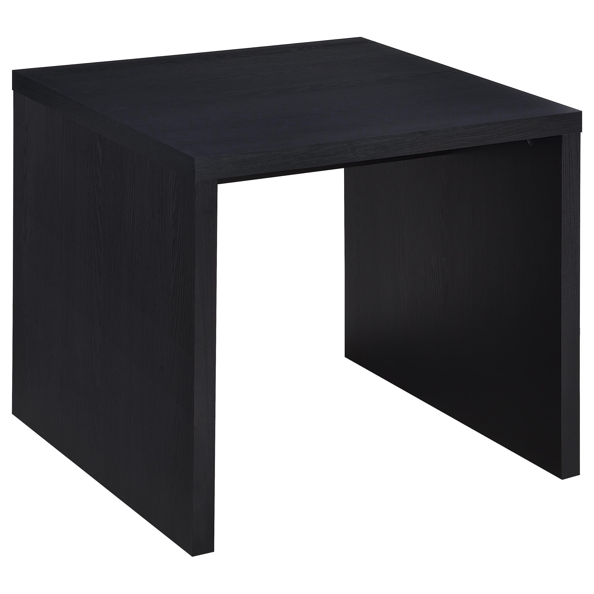 Knapp Engineered Wood Square Side End Table Black - Walmart.com