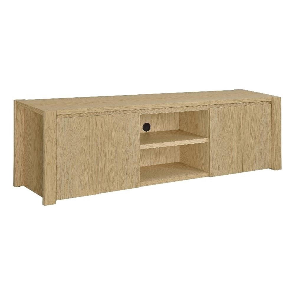 Coaster Laurelton 78-inch 4-door Engineered Wood TV Stand in Light Oak ...