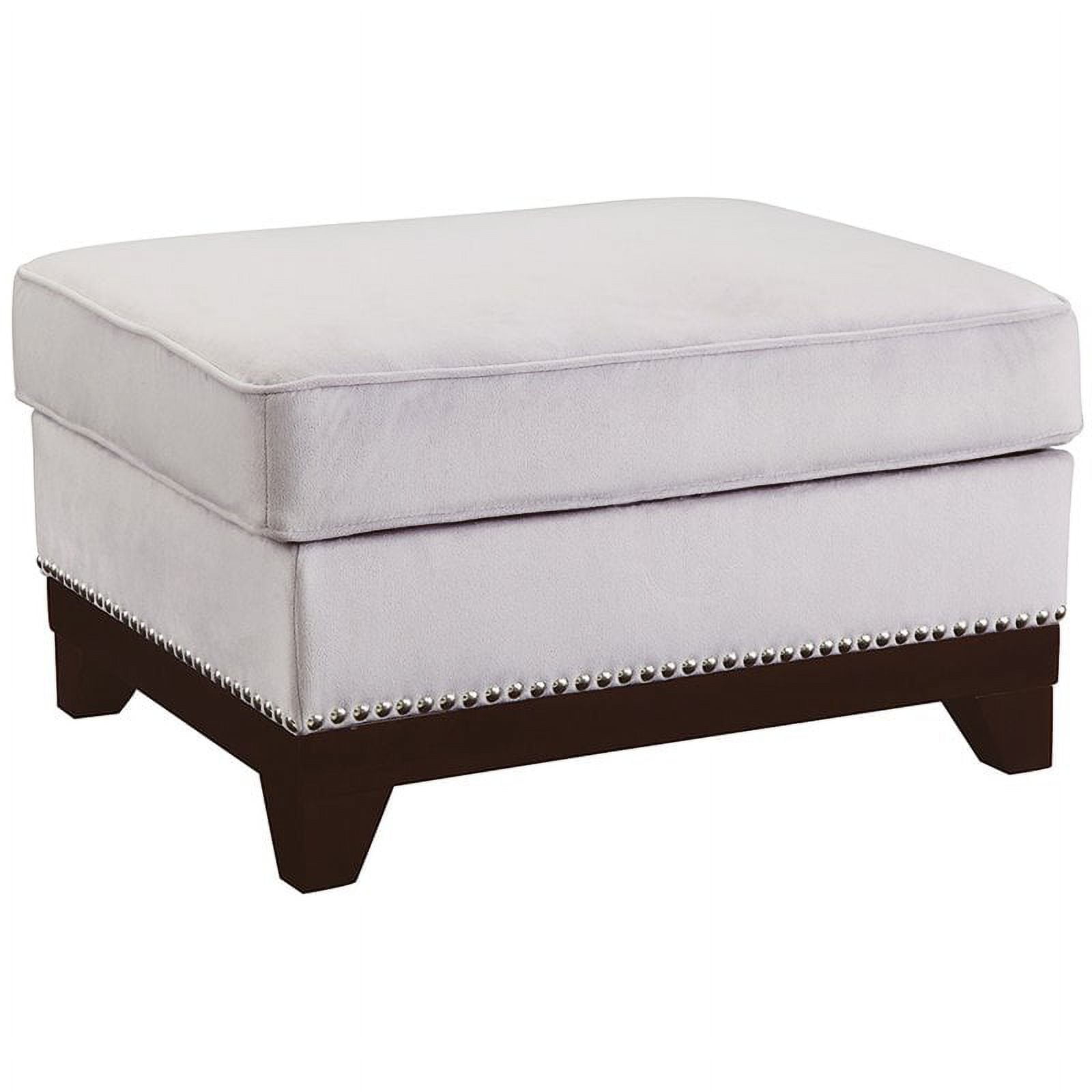 Coaster Mason Storage Ottoman with Nailhead Trim in Blue Gray - Walmart.com