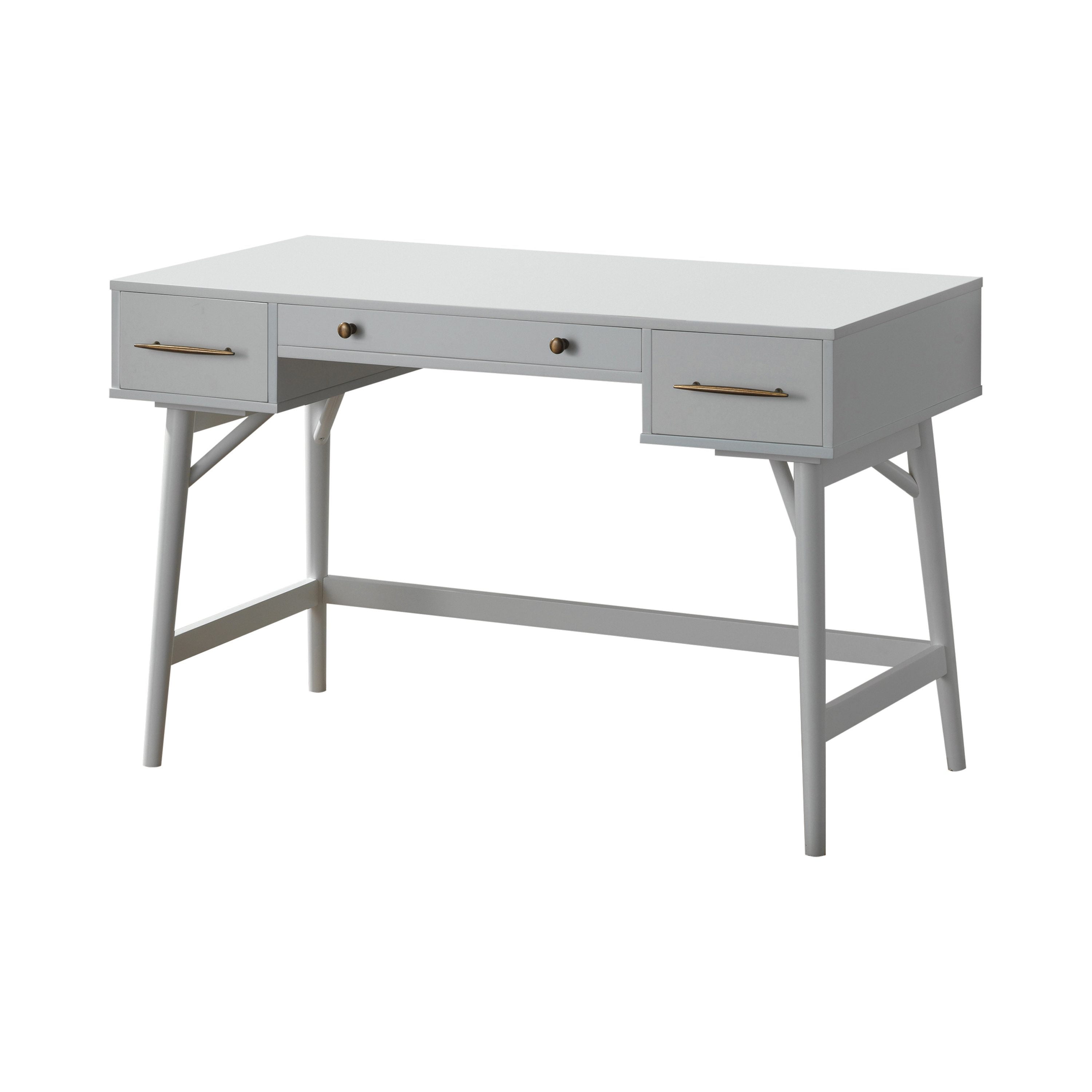 Coaster Mid century Modern Style Writing Desk in White