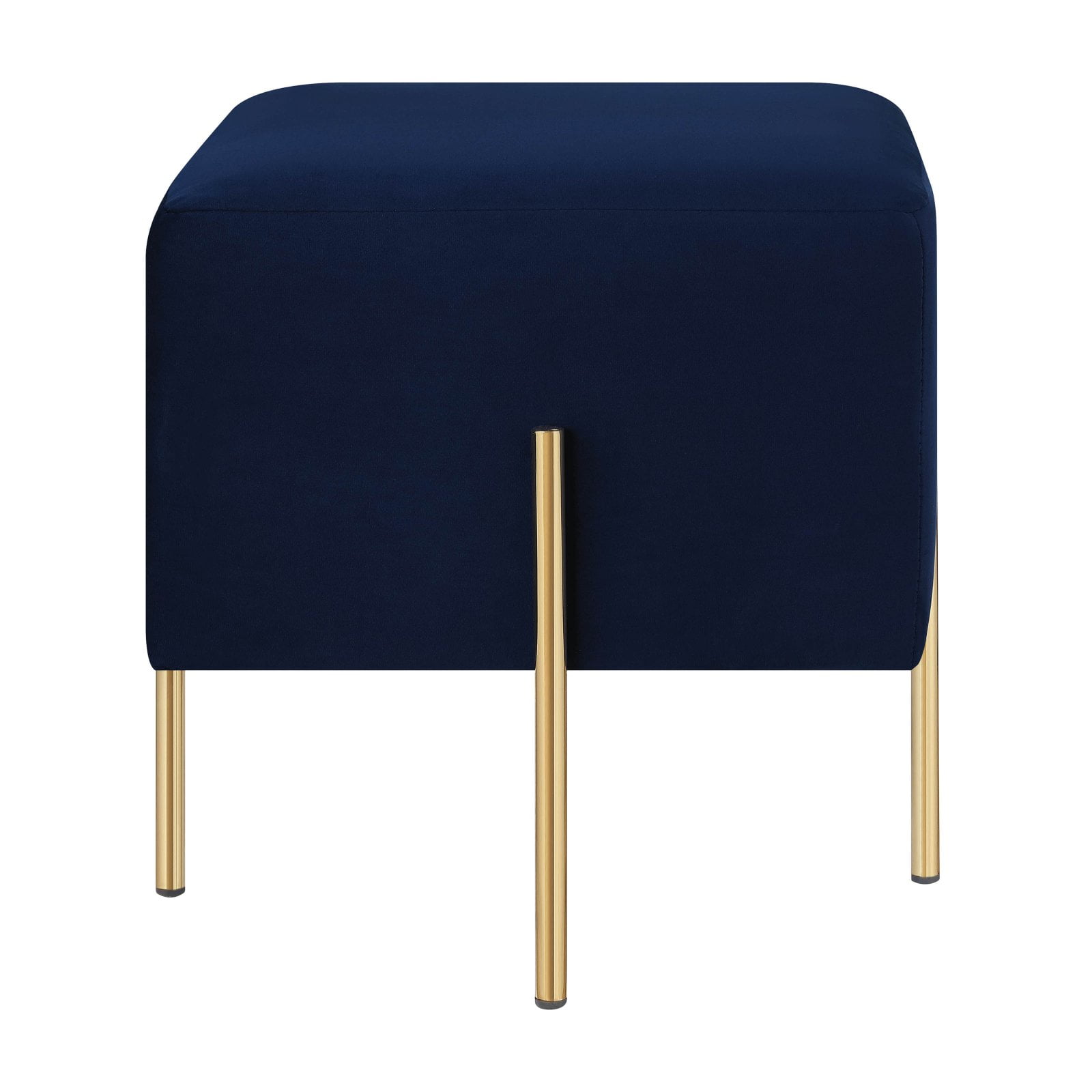 Square Upholstered Ottoman Blue - Walmart.com