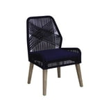 Coaster Nakia Woven Rope Wood Dining Chairs Dark Navy - Walmart.com