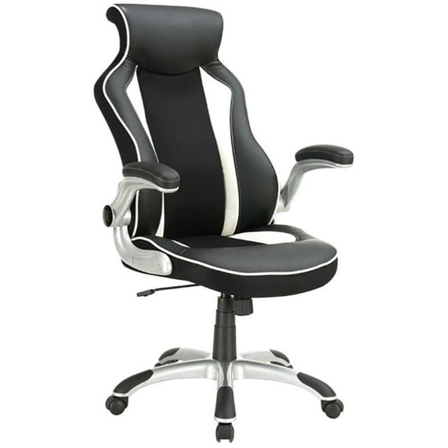 Coaster "Race Car" High Back Leather Ergonomic Gaming Office Chair ...