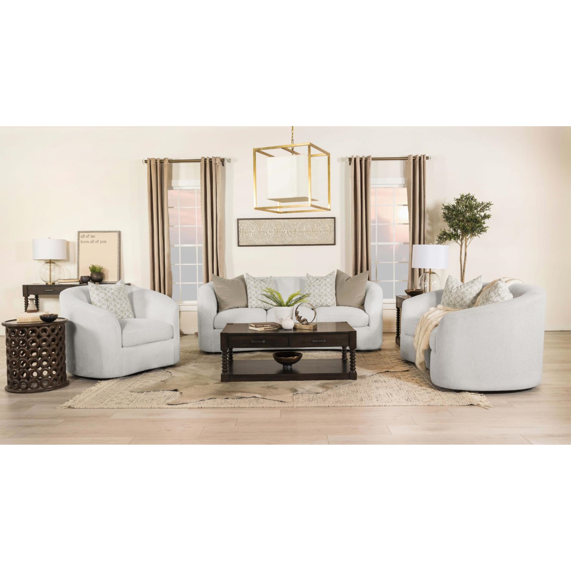 Coaster Greer 3-piece Faux Leather Upholstered Motion Living Room Set ...