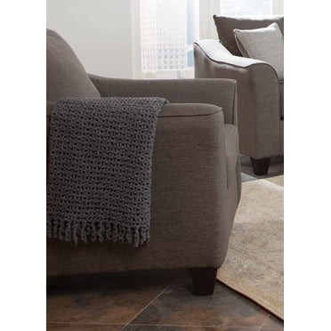Coaster Transitional Fabric Recessed Arms Accent Chair in Blue ...