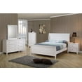 Selena Bedroom Set Sleigh Headboard Buttermilk - Walmart.com