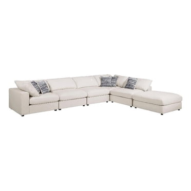 Coaster Hobson Beautiful Modern 6-Piece Fabric Upholstered Modular ...