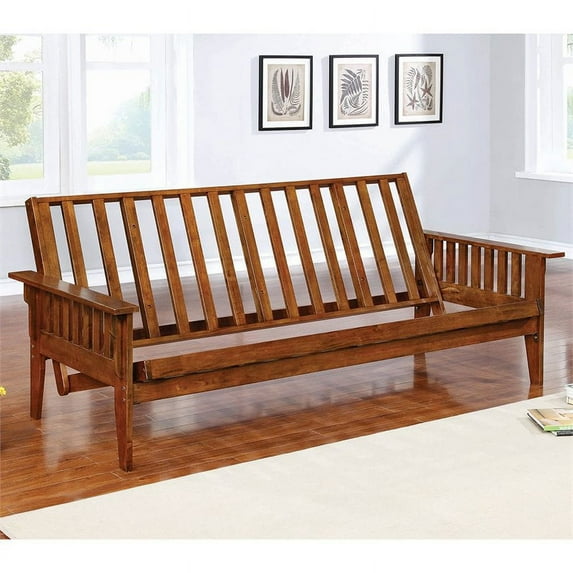 Coaster Slat Futon Frame in Dirty Oak - Walmart.com