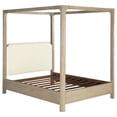 Solano 85-inch Eastern King Canopy Bed Weathered Mango - Walmart.com