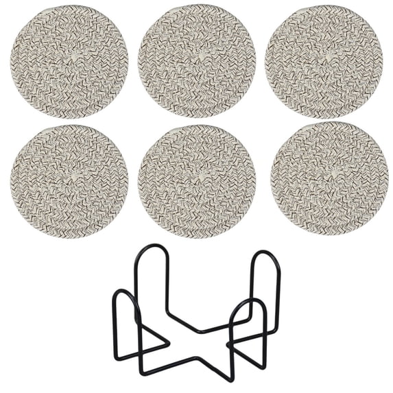 Coaster Table Mat Cotton Rope Woven Heat Resistant Non Slip Insulation ...