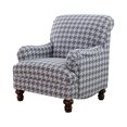 Coaster Transitional Fabric Recessed Arms Accent Chair in Blue ...
