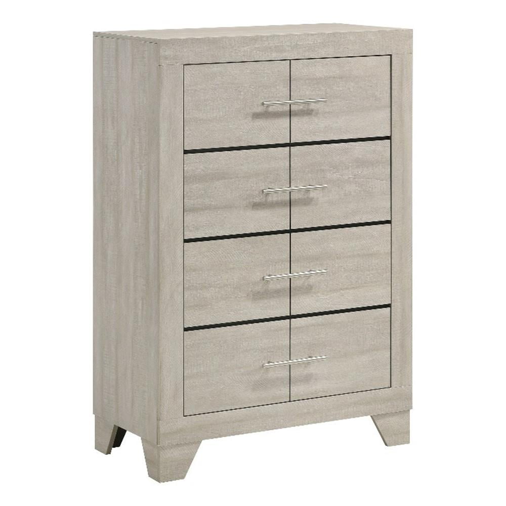 Coaster Trenton 4-Drawer Wood Bedroom Chest of Drawers in Rustic Cream ...