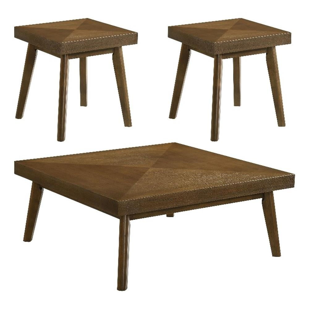 Westerly 3-piece Square Coffee and End Table Set Walnut - Walmart.com