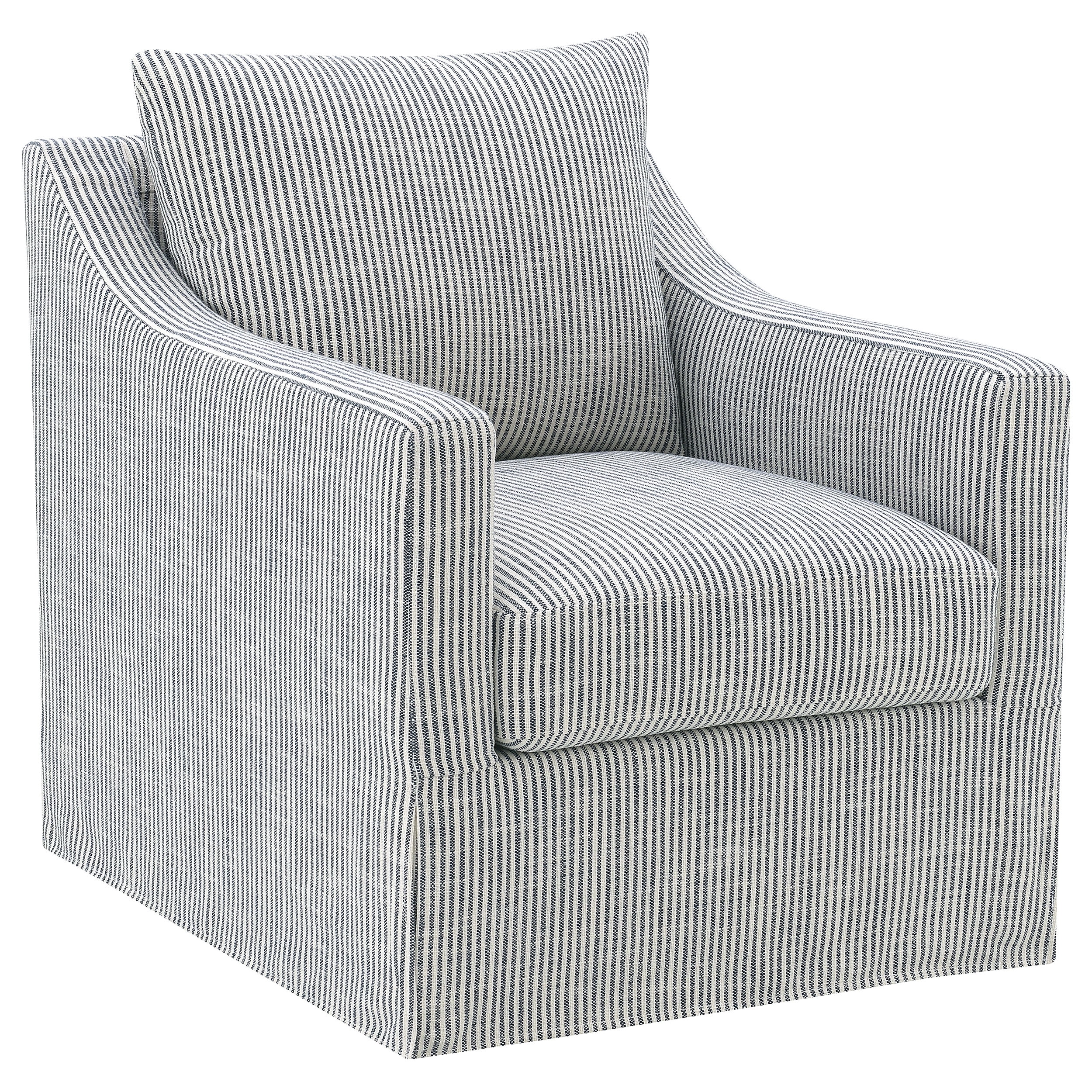 Winter Upholstered Sloped Arm Accent Swivel Chair Grey - Walmart.com