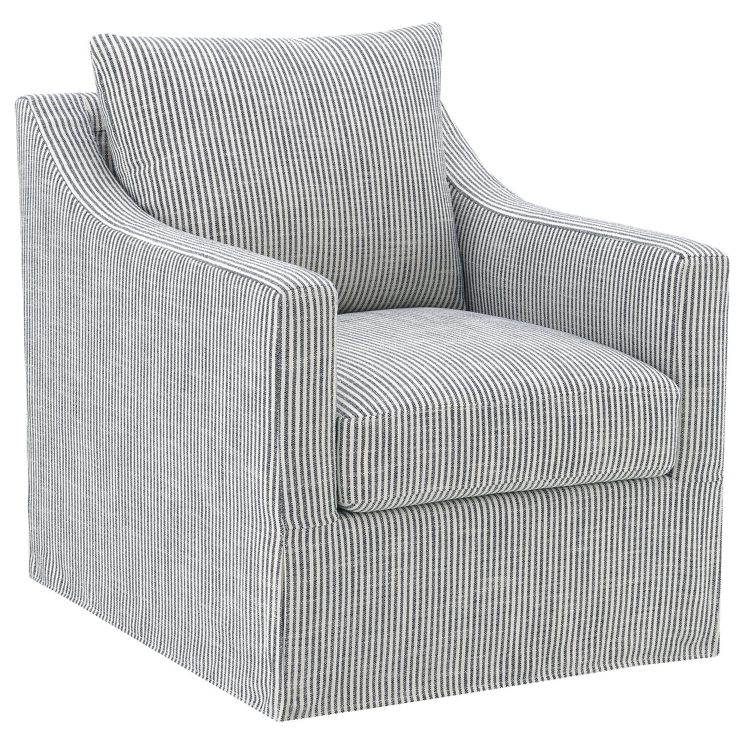 Coaster Winter Upholstered Sloped Arm Accent Swivel Chair Grey ...