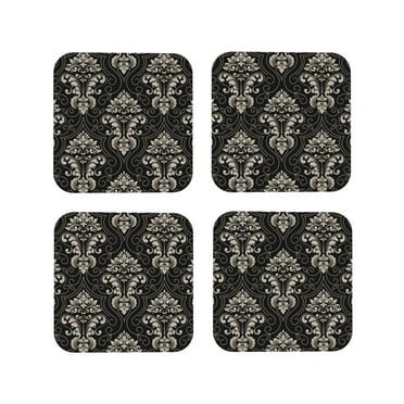 Inusitus Set of 4 Round Coasters - Rug Table Drink Holders - Oriental ...
