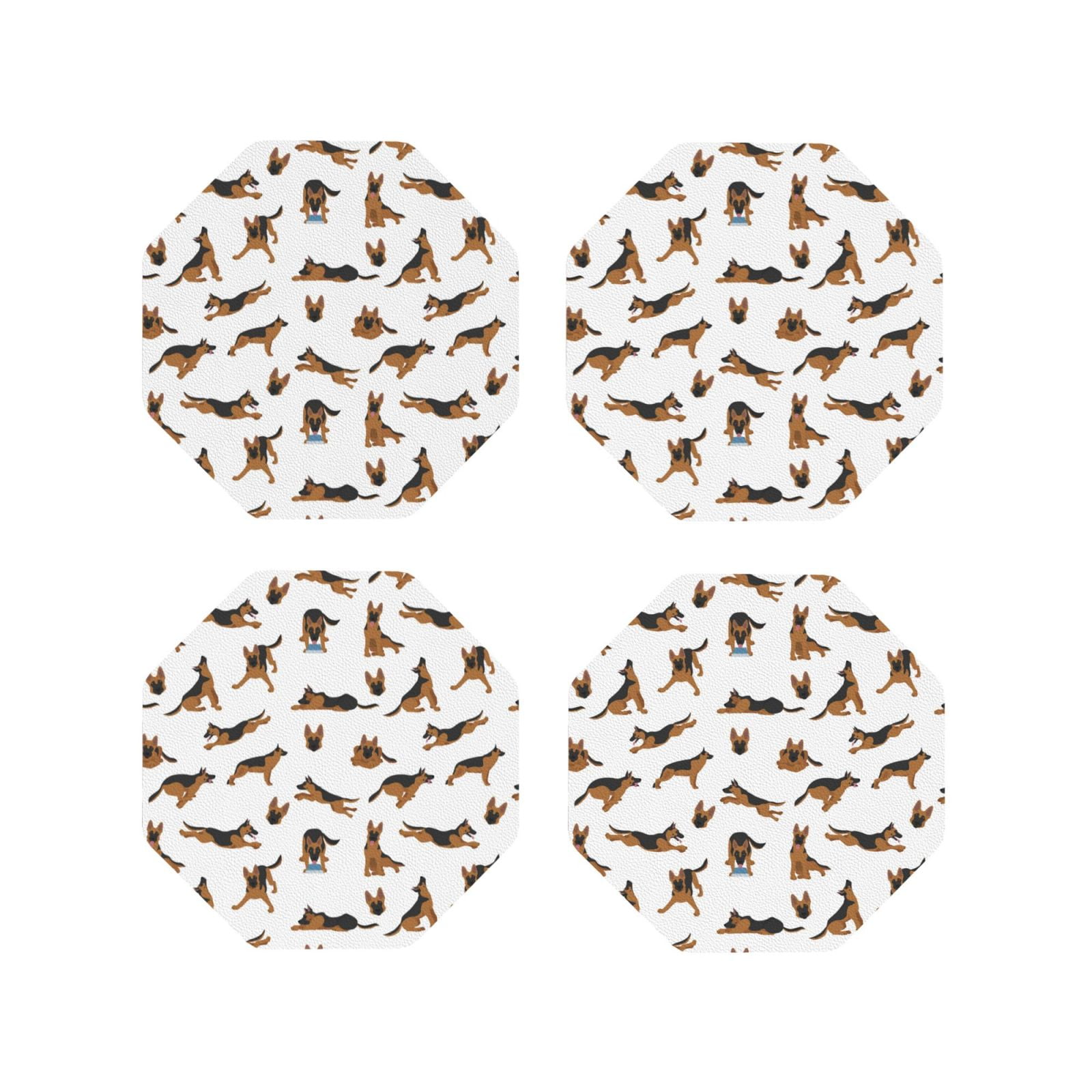 Coasters Set of 4 - German Shepherd Dog No.1009 Drink Coasters for ...