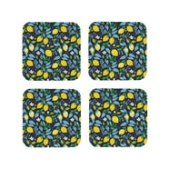 Inusitus Set of 4 Round Coasters - Rug Table Drink Holders - Oriental ...