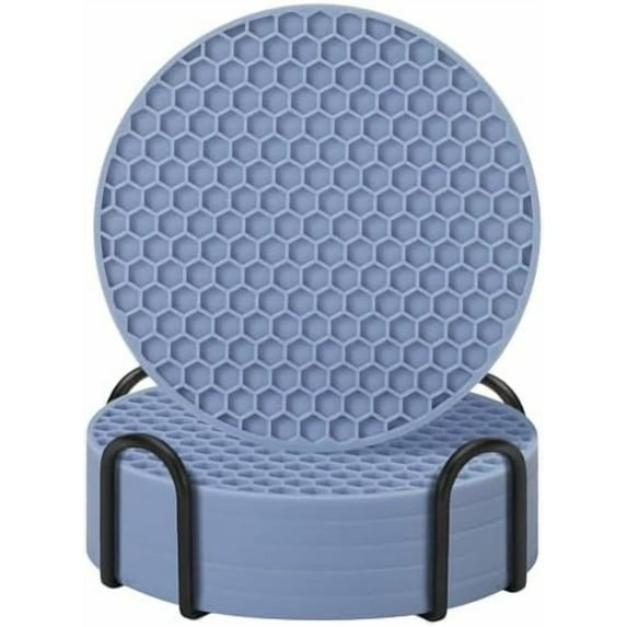 Coasters Set of 6 with Holder,Coasters for Drinks,Coffee Table Decor ...