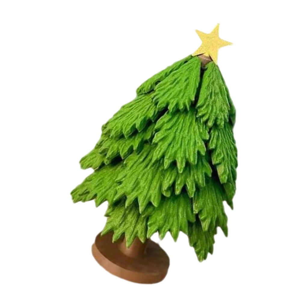 Coasters Set Folding Miniature Christmas Tree Cup Mat For Coffee Cups ...