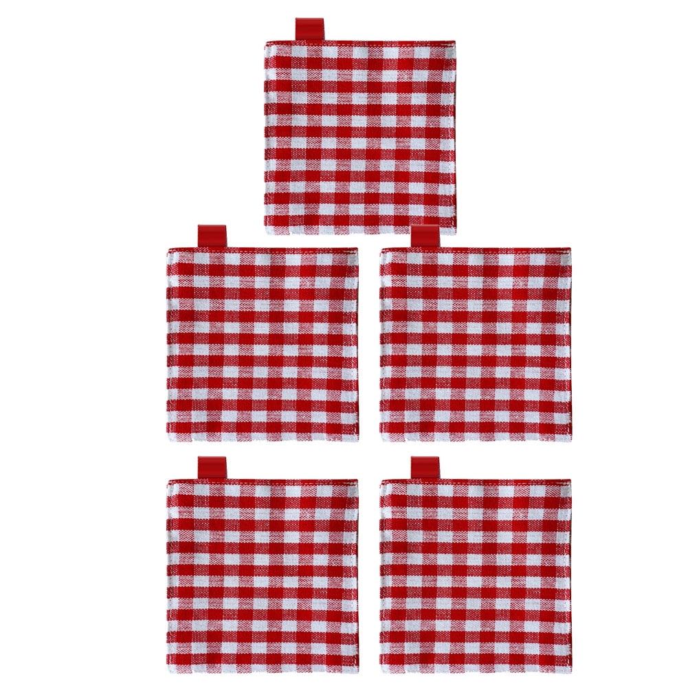 Coasters for Drinks Absorbent Set of 5, 4 Inch Square Coasters for ...