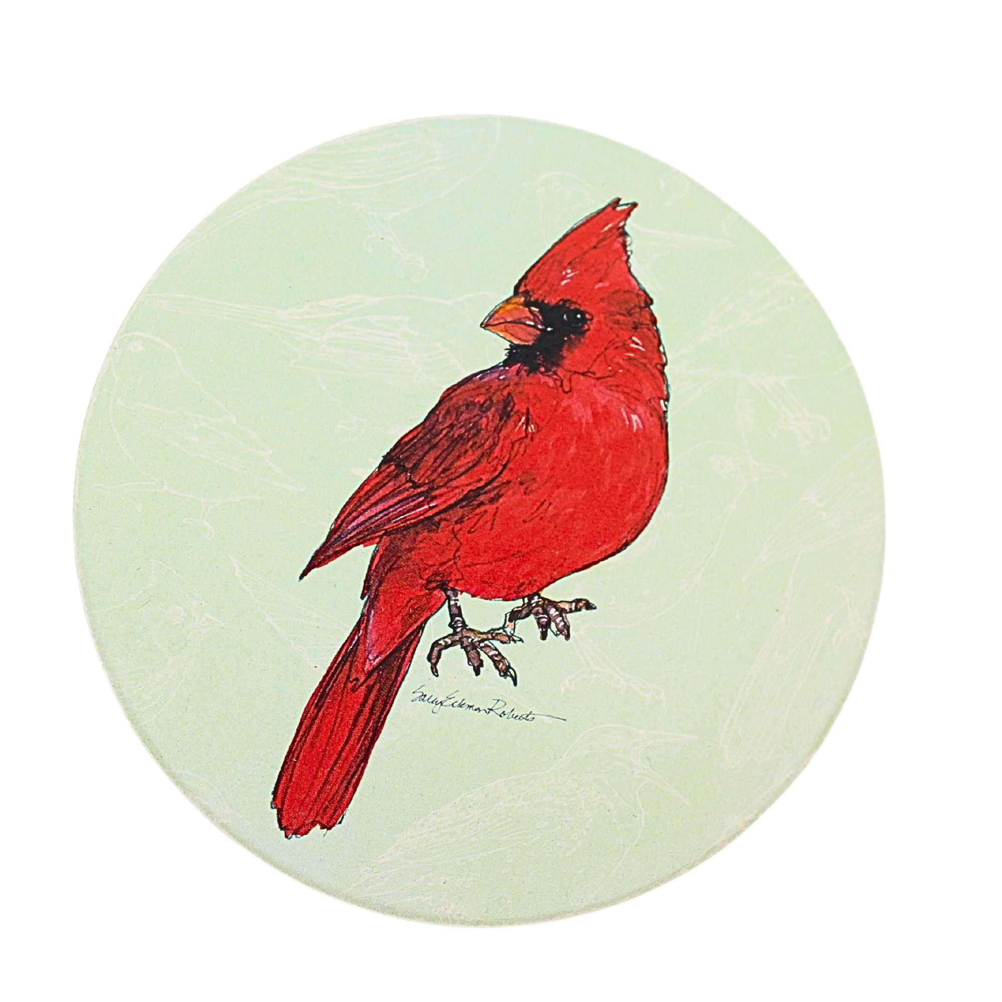 Coasterstone 4.25In Birds Single Tile Coaster, Sandstone, Sally Eckman ...