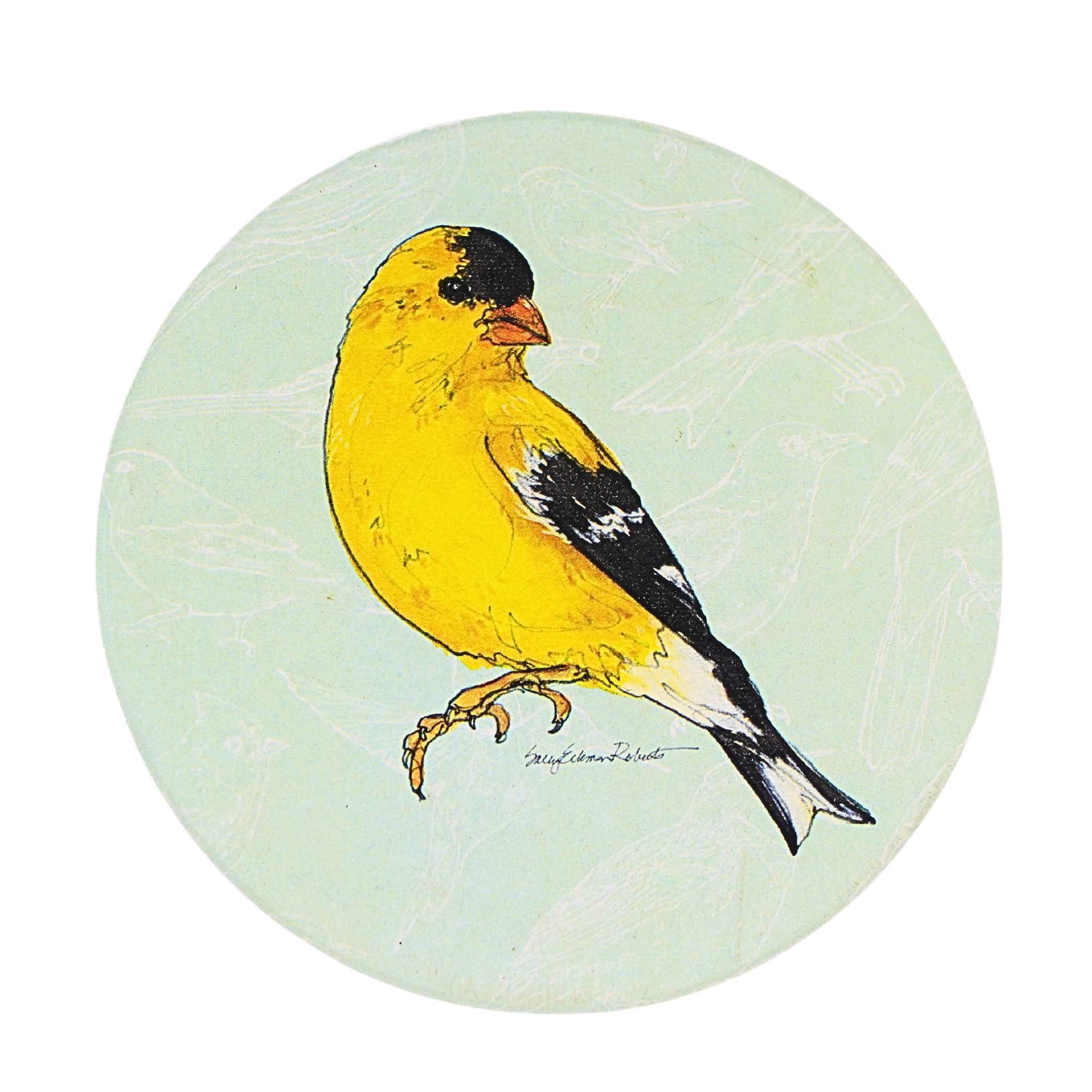 Coasterstone 4.25In Birds Single Tile Coaster, Sandstone, Sally Eckman ...