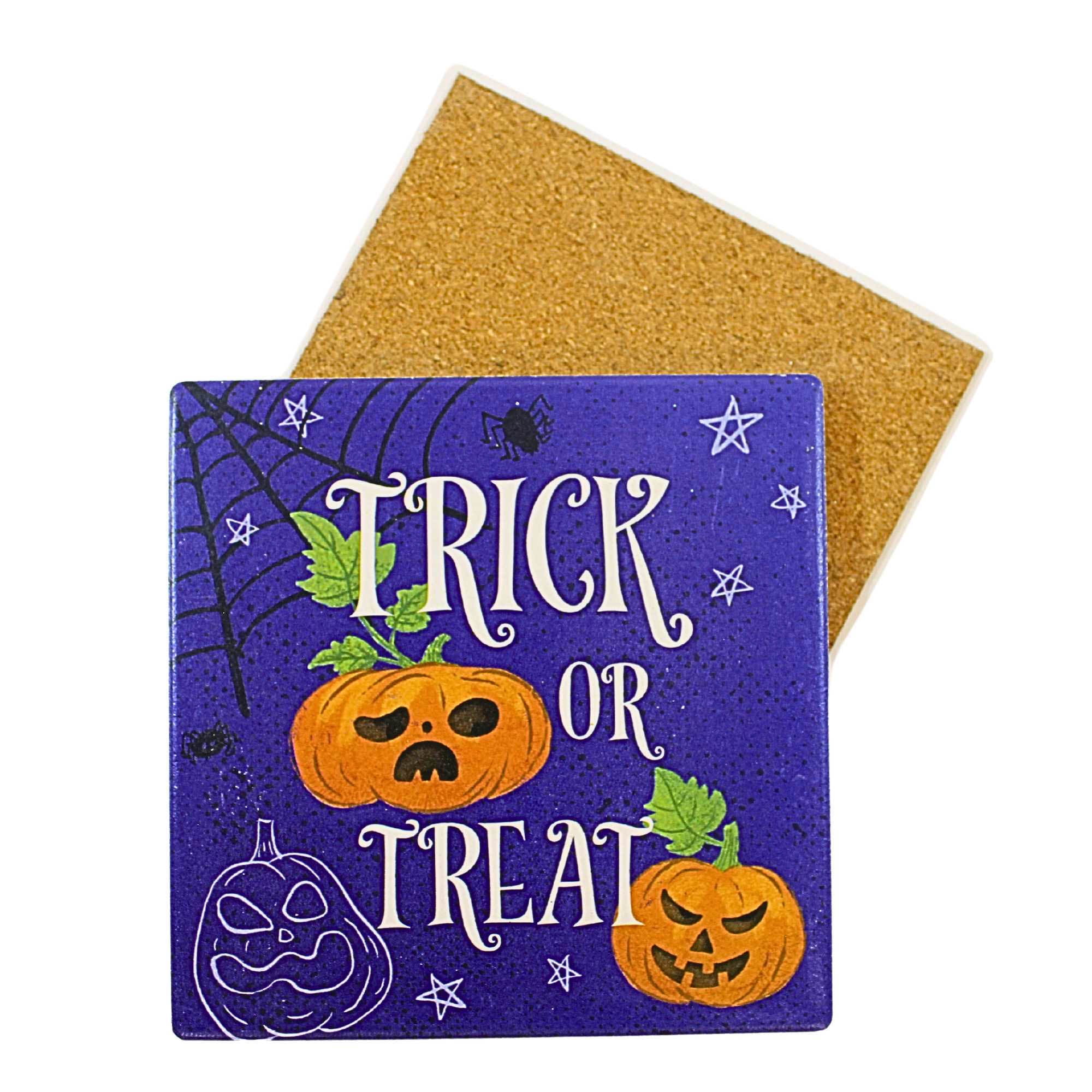 Coasterstone 4.25In Halloween Hauntings Tile Coaster, Sandstone, Ghosts ...
