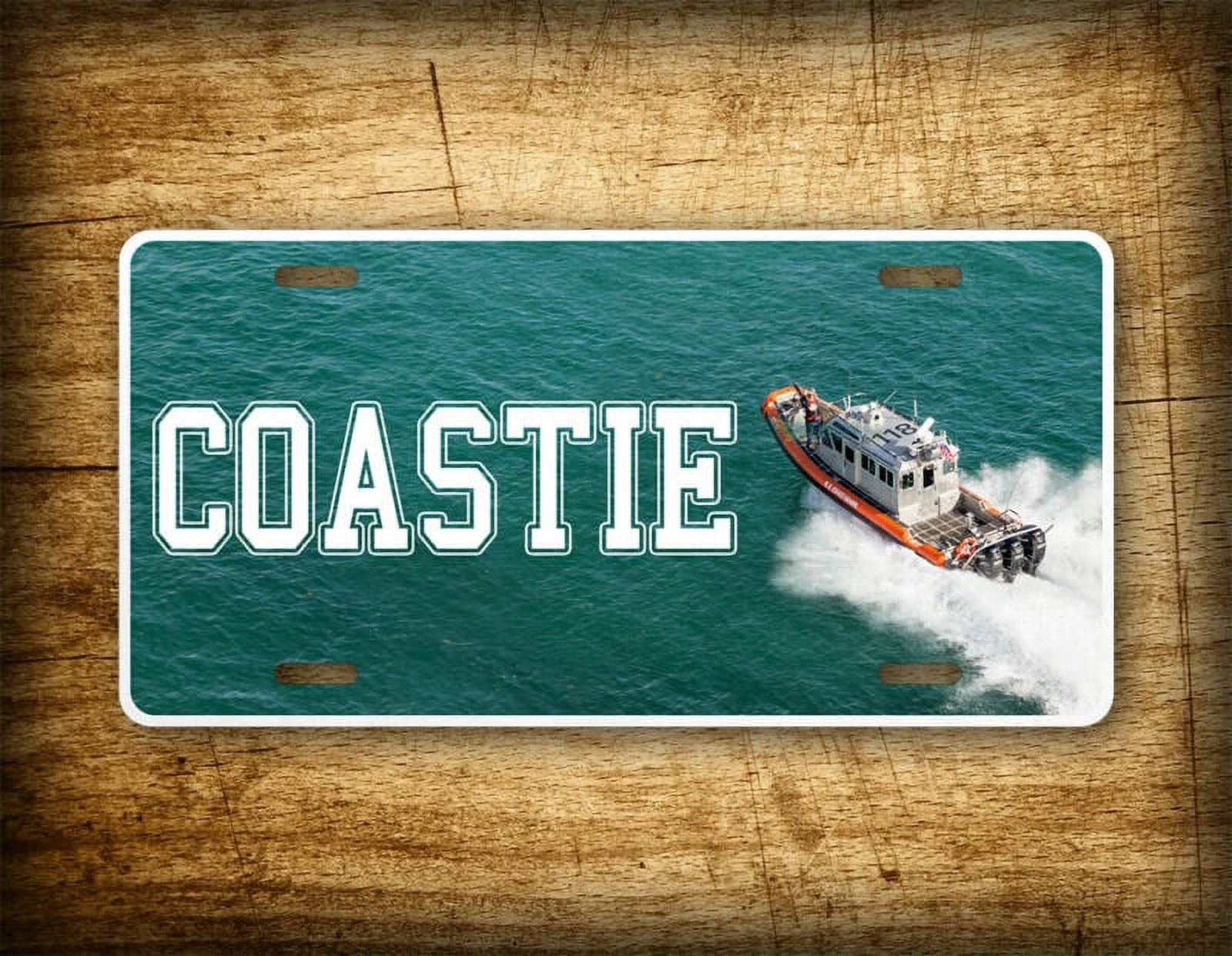 Coastie USCG License Plate Water and Cutter United States Coast Guard ...