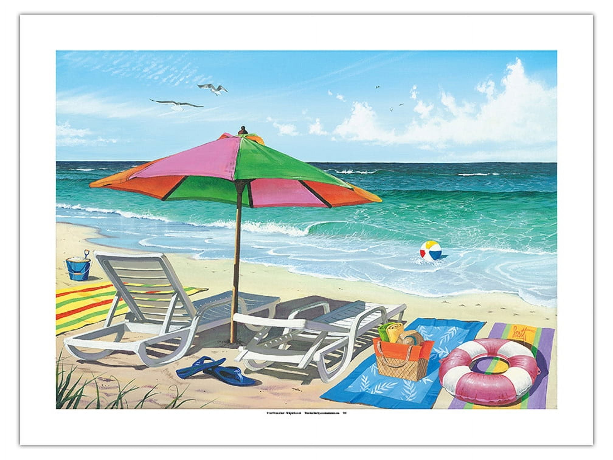 Coasting Through - Beach Chairs Umbrella & Ocean View - From an ...