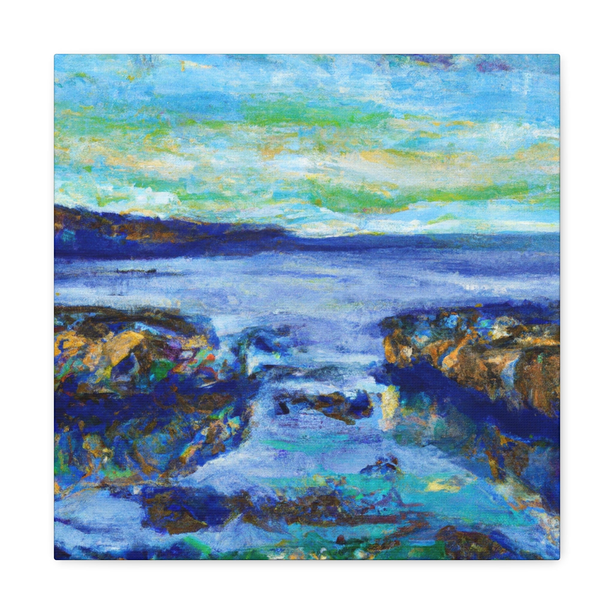 Coastline, Impressionist Style - Canvas - Walmart.com