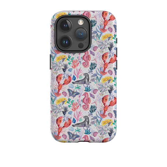 Coastline Pattern-D Phone Case Compatible with iPhone 11 to 16 Pro Max ...