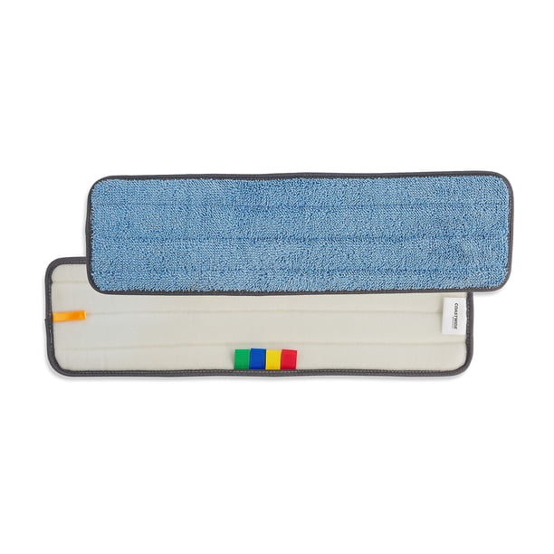Coastwide Professional Microfiber Wet Mop Pad 5" x 18" Blue 3/Pack ...