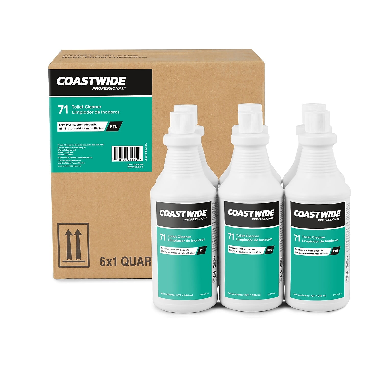 Staples Coastwide Professional Toilet and Urinal Cleaner 71 0.95L 6 ...