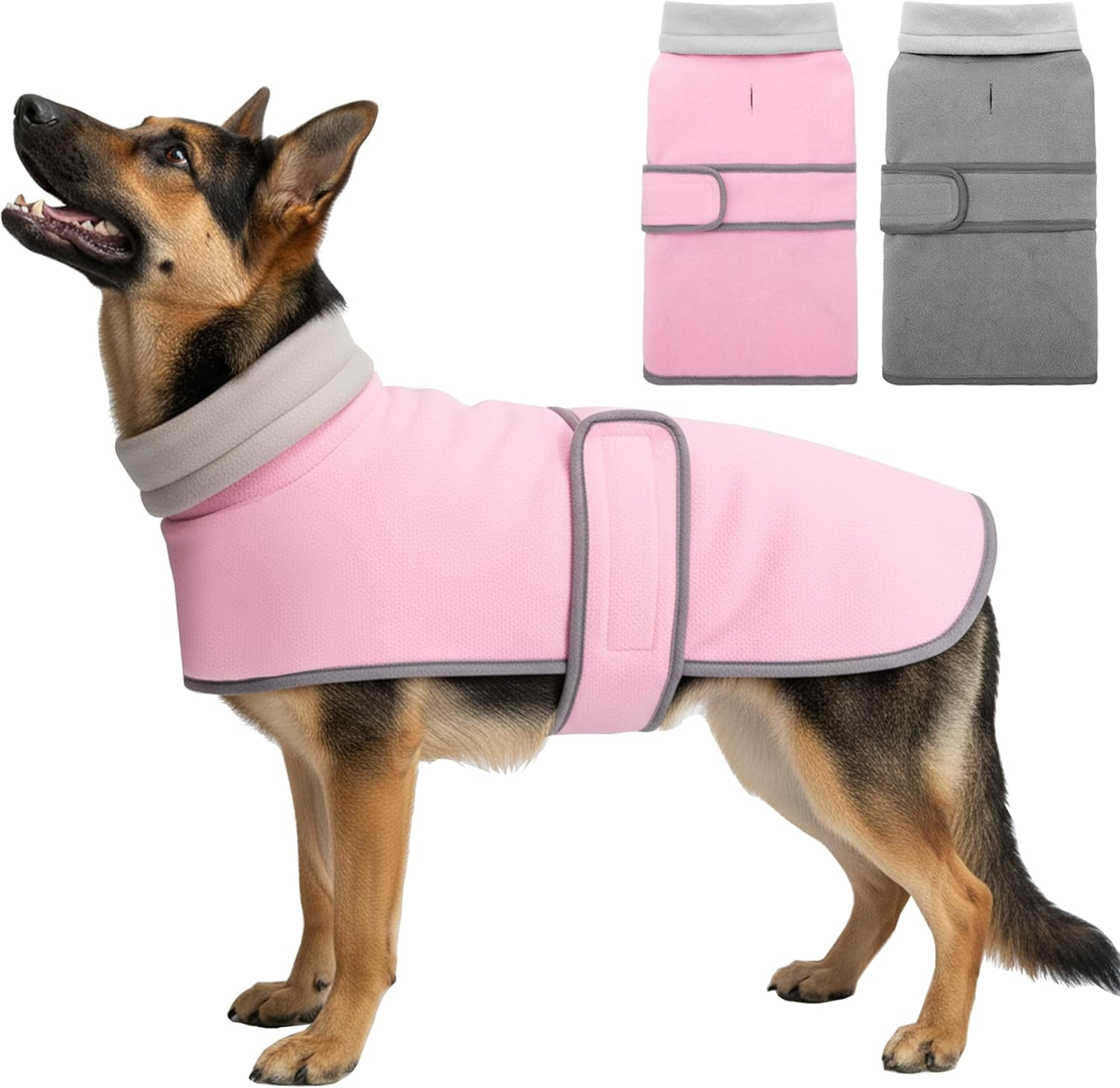 Coat 2 , Turtleneck Fleece Pet Winter Jacket for Cold Weather, Warm ...