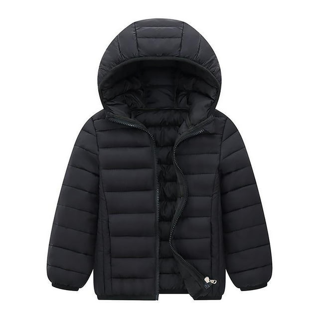 Coat For Boys Toddler Boys Jacket Kids Boy Girl Winter Hooded Puffer Jackets Coats Light Weight ...