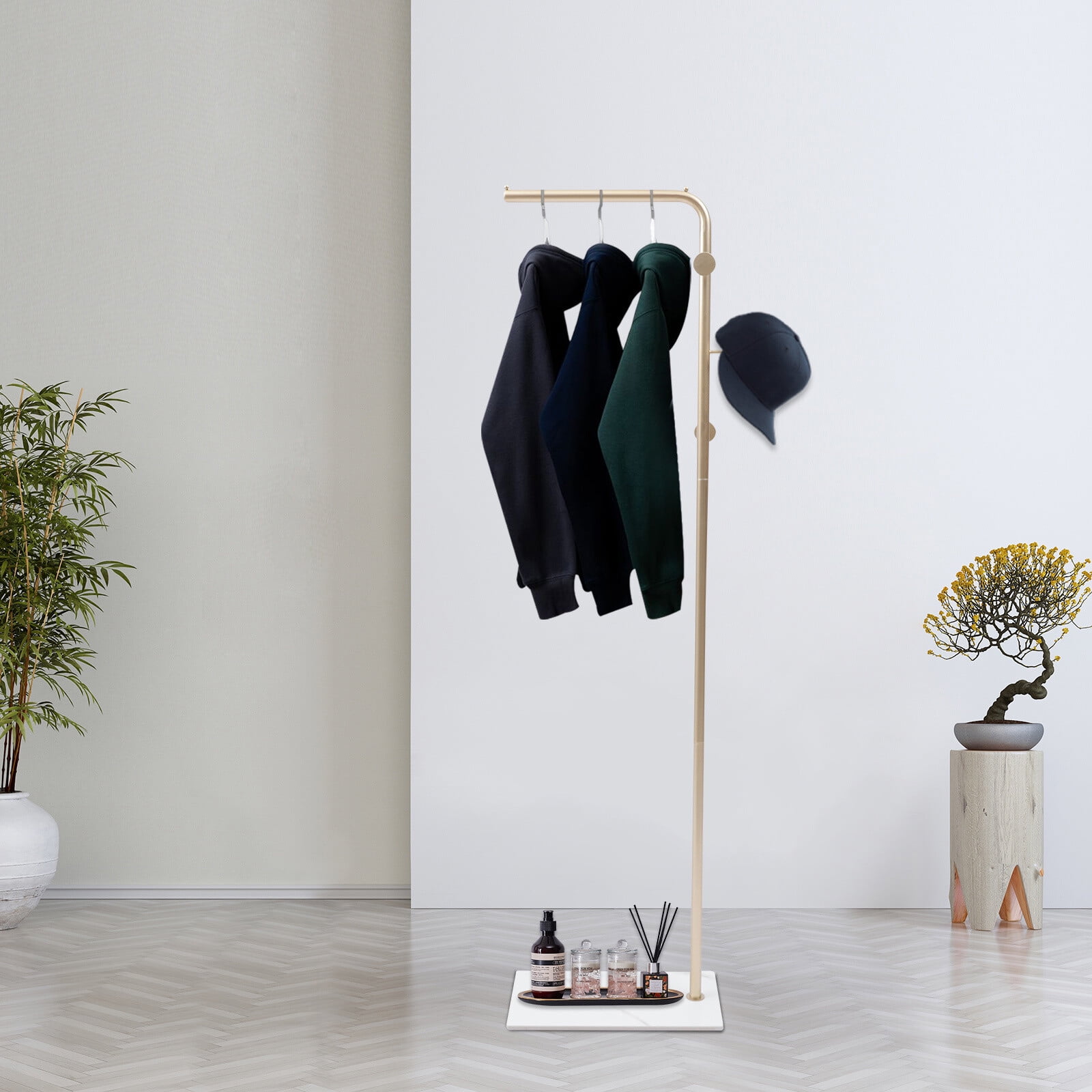 Coat Hanger Clothes Organizer Freestanding Clothing Rack With Small Footprint - Walmart.com