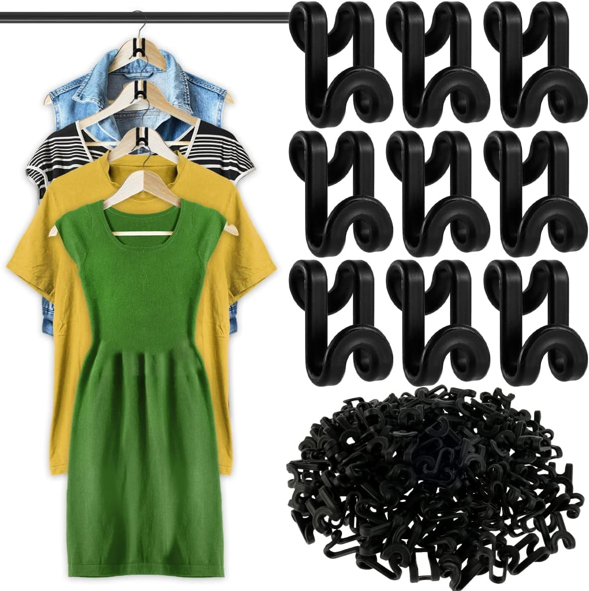 Coat Hanger Extender - 80/150Pcs Multifunctional Heavy Duty Hanger ...