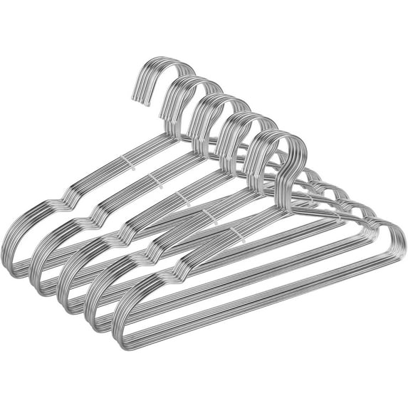 Coat Hangers Clothes 20 Pack Wire Hangers Heavy Duty Stainless Steel ...