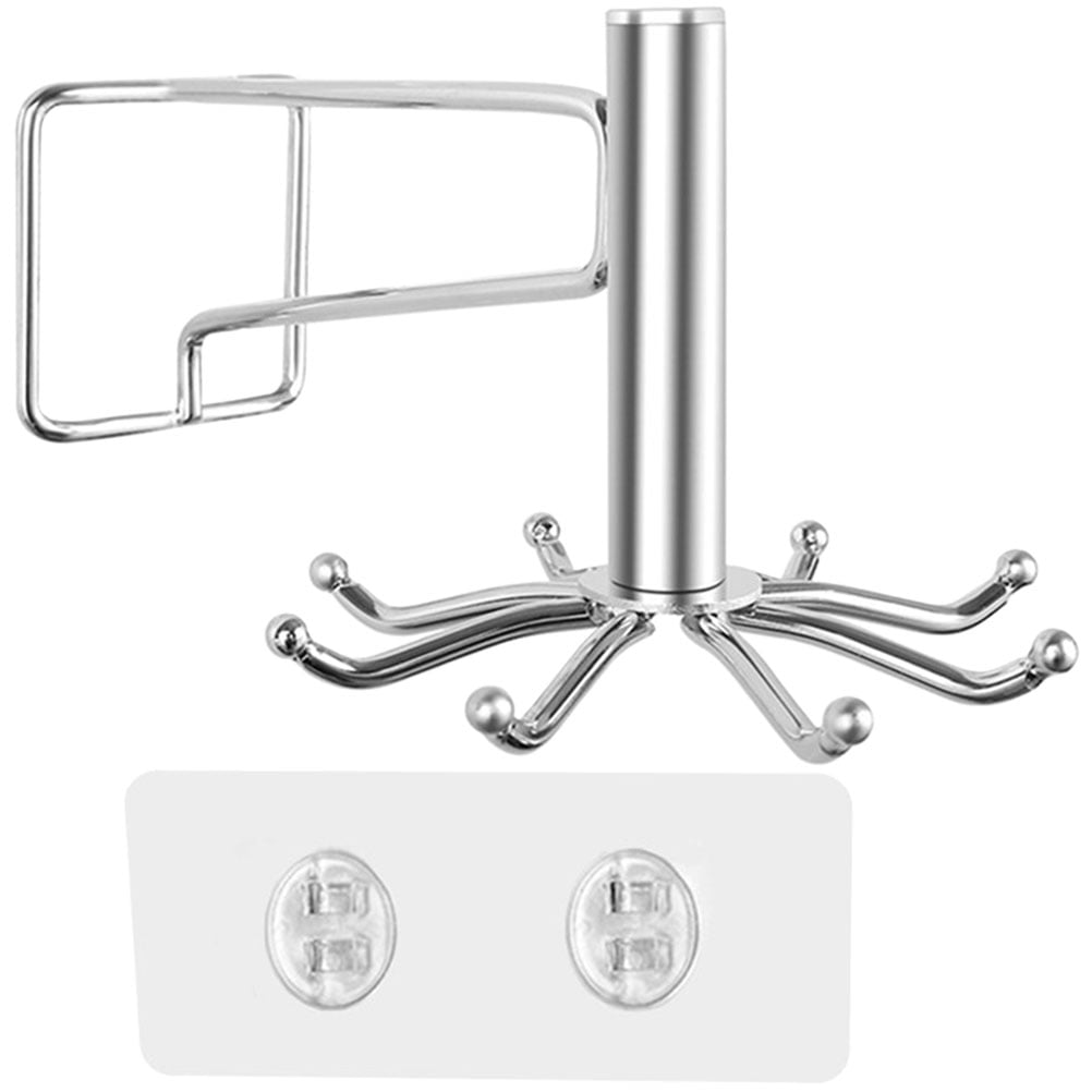Coat Hangers Kitchen Gear Swivel Hooks Cabinet Utensil Stainless Steel ...