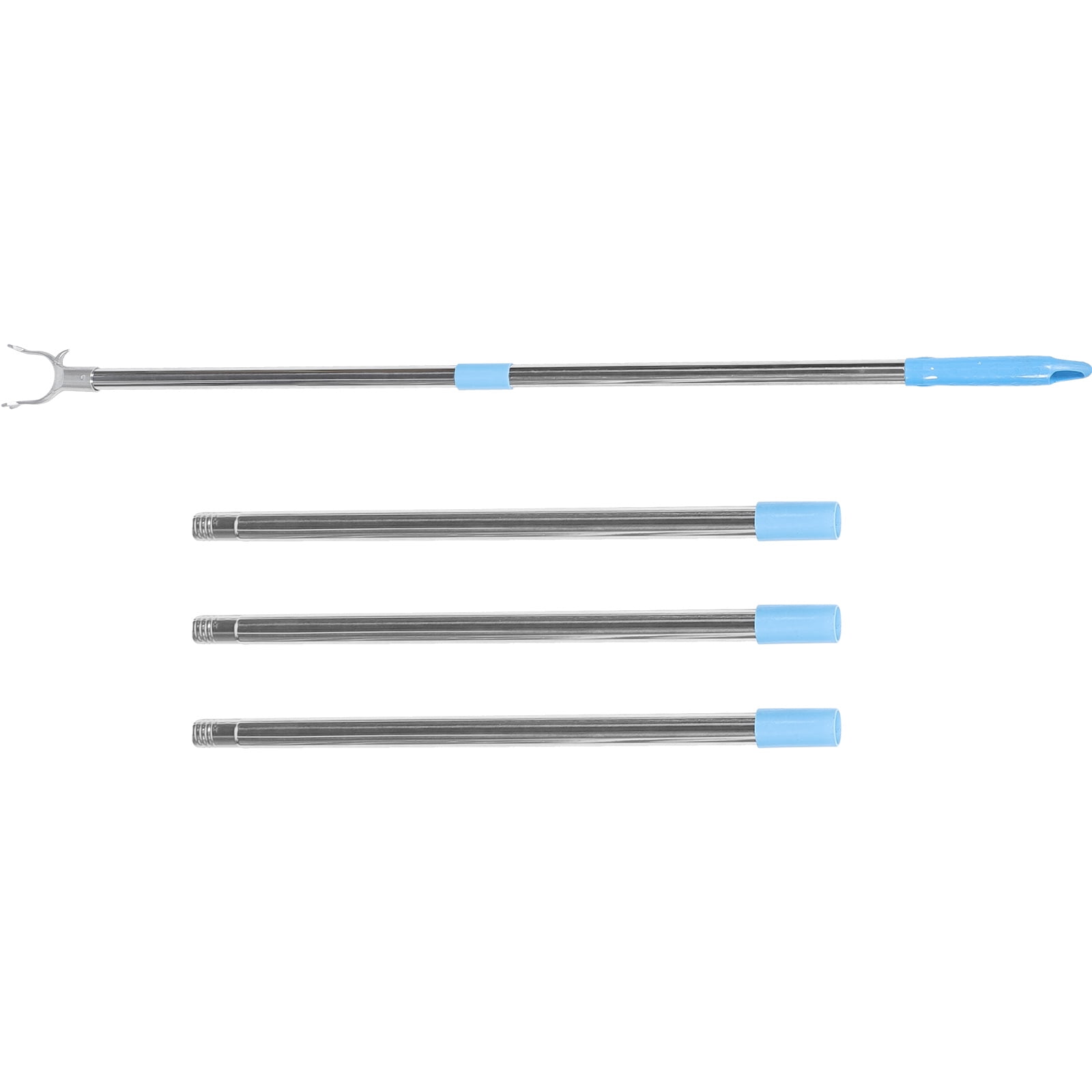 Coat Hangers Long Clothes Pole Heavy Duty Rail Telescoping Reach Stick ...