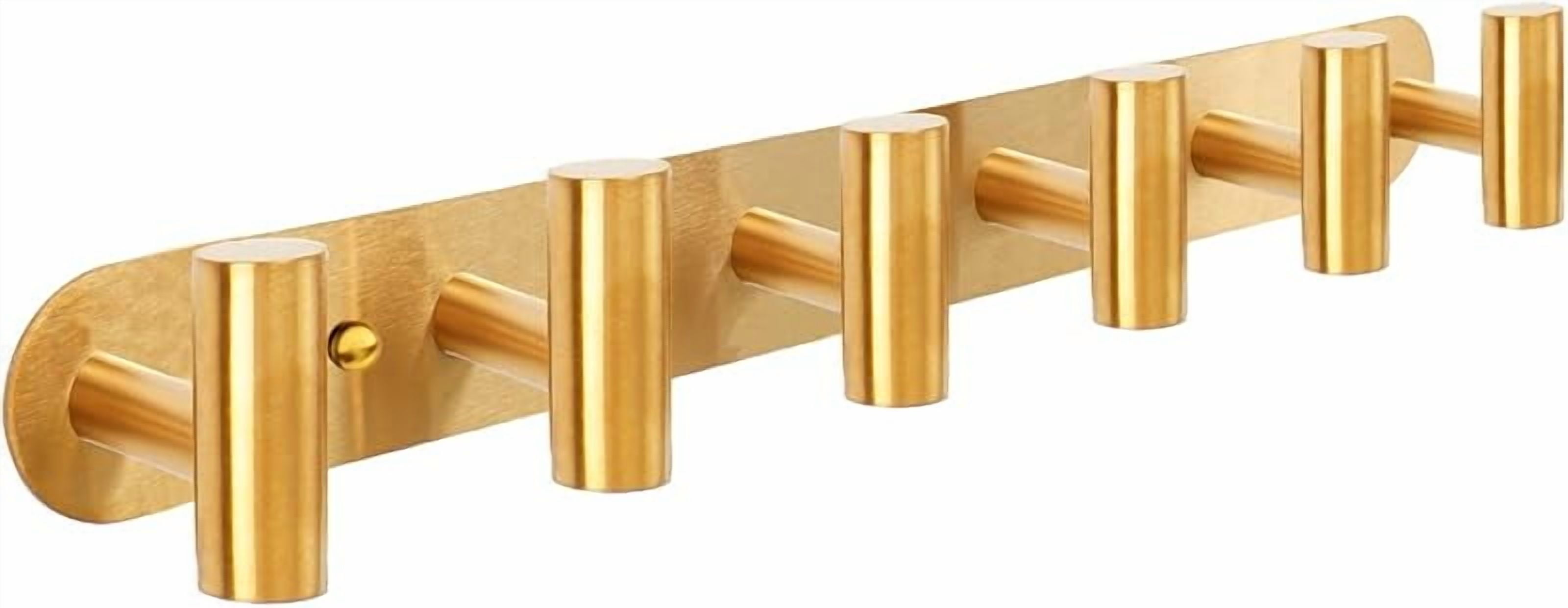 Coat Hook Rack, Wall Mounted Coat Rack with 6 Hooks, Heavy Duty Towel ...