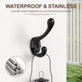 Coat Hooks, 16 Pack Black Metal Heavy Duty Screw-in Wall Hooks for ...