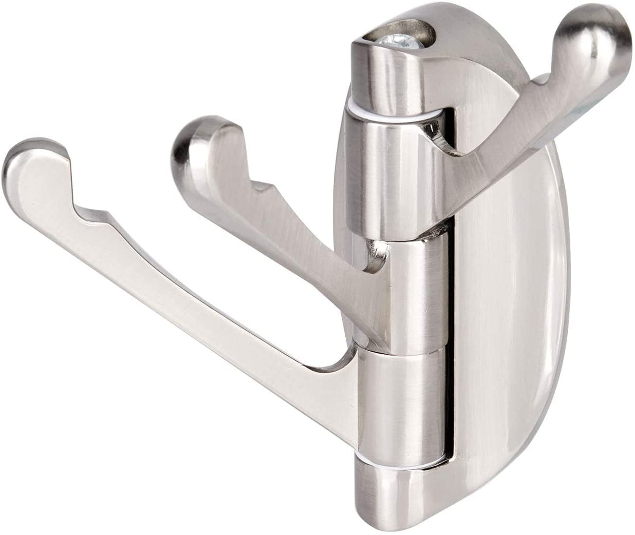 Coat Hooks, Solid Metal Swivel Hook Hard Folding Swing Arm Triple Coat ...
